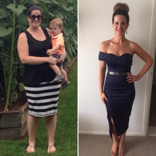 Stephanie compares life before and after her 2.9st. weight loss
